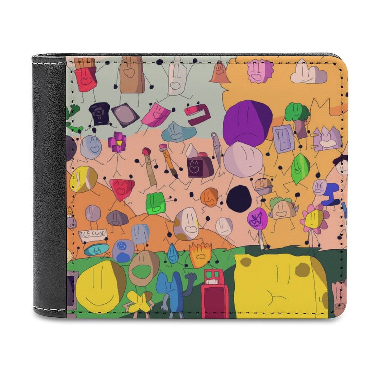 Battle for Dream Island BFDI Leather Wallet Slim Card Wallet Bifold ...