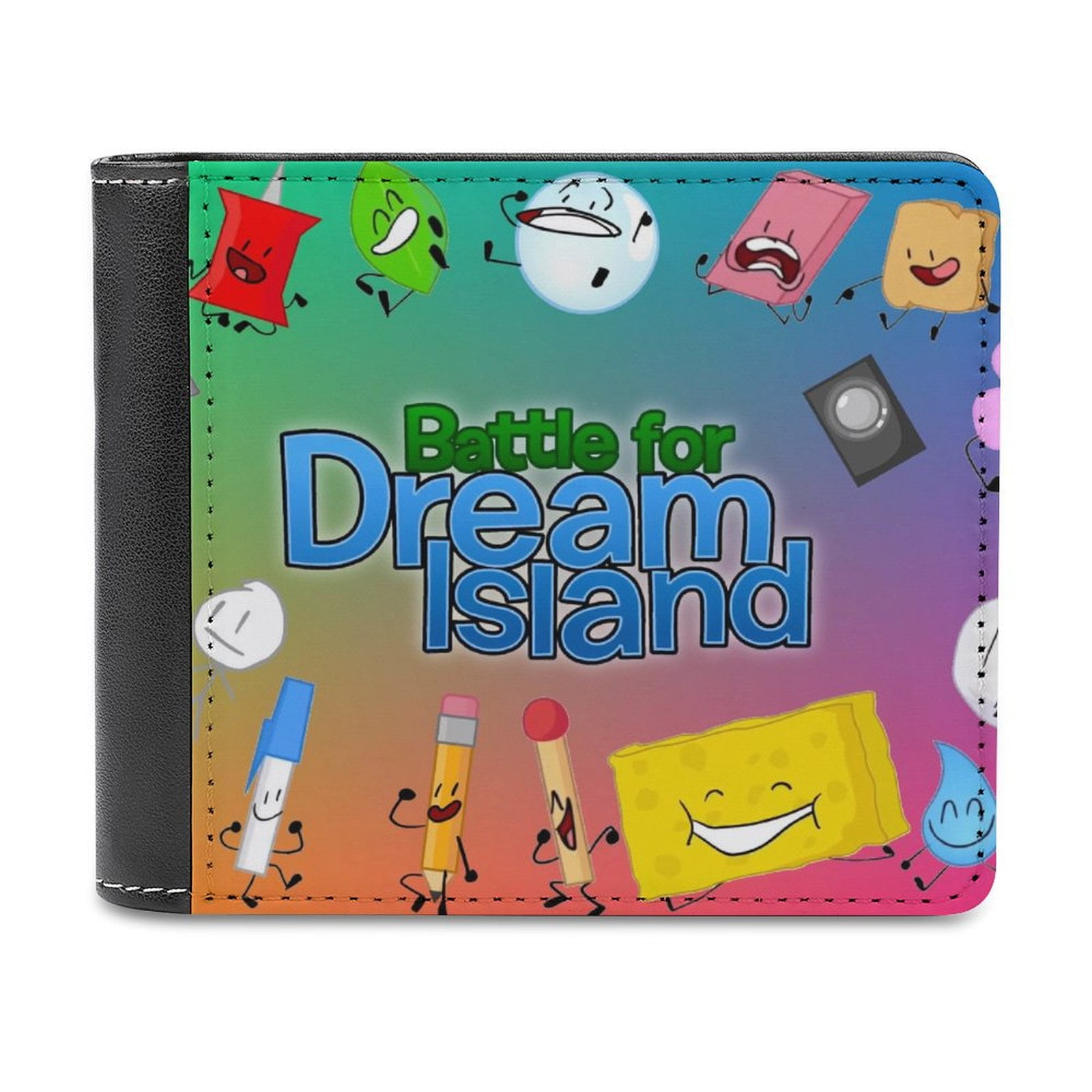 Battle for Dream Island BFDI Leather Wallet Slim Card Wallet Bifold ...