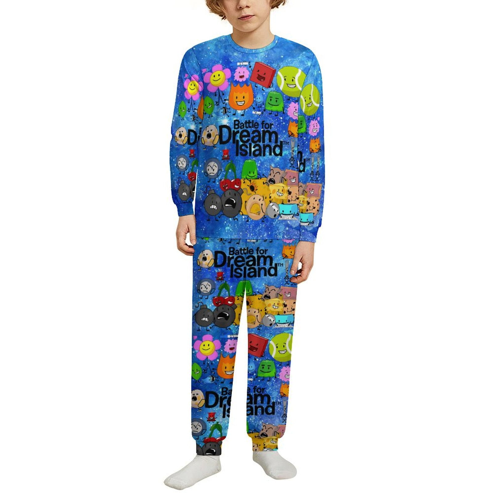 Battle for Dream Island BFDI Pajamas Set Long Sleeve & Pants Pjs Soft ...