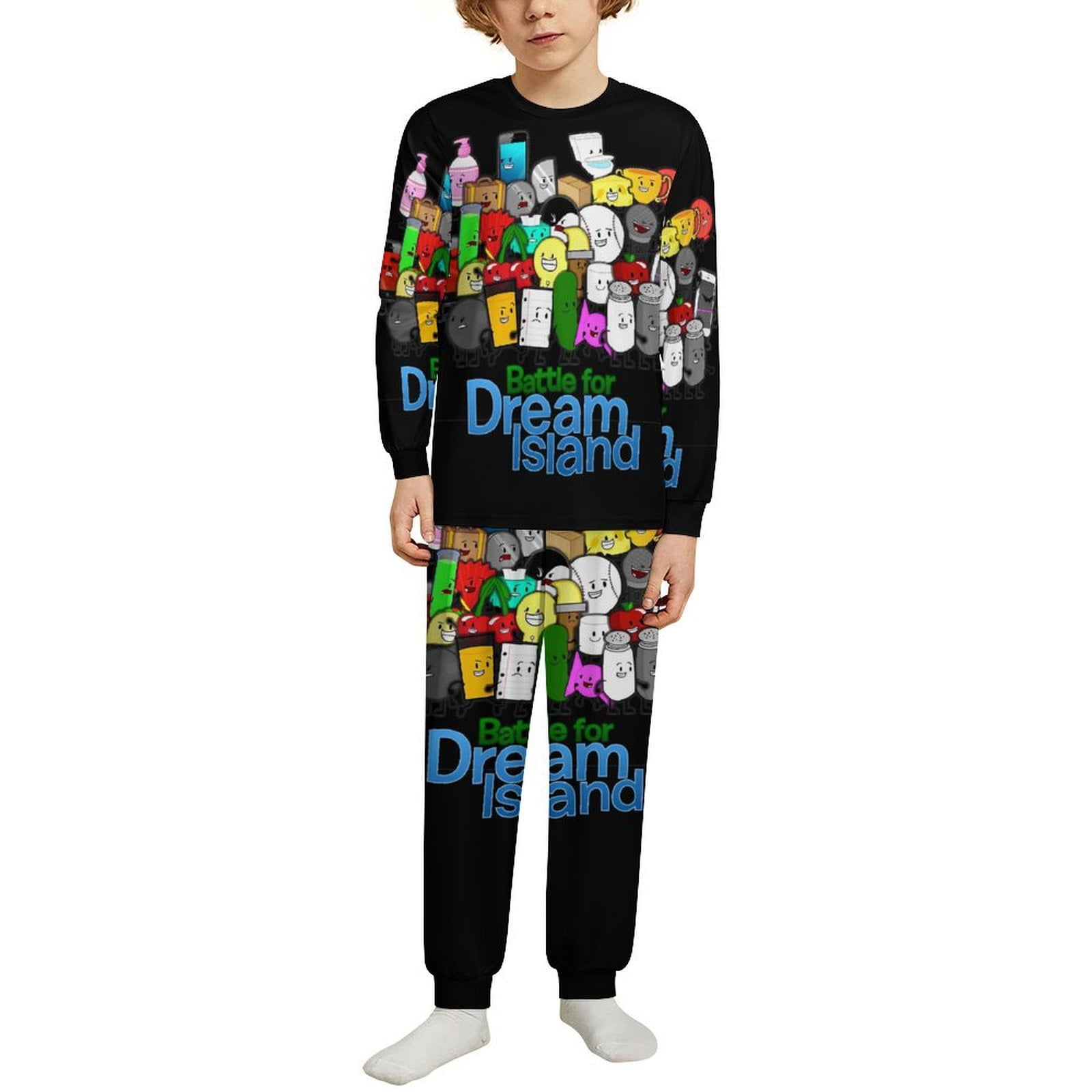 Battle for Dream Island BFDI Pajamas Set Long Sleeve & Pants Pjs Soft ...