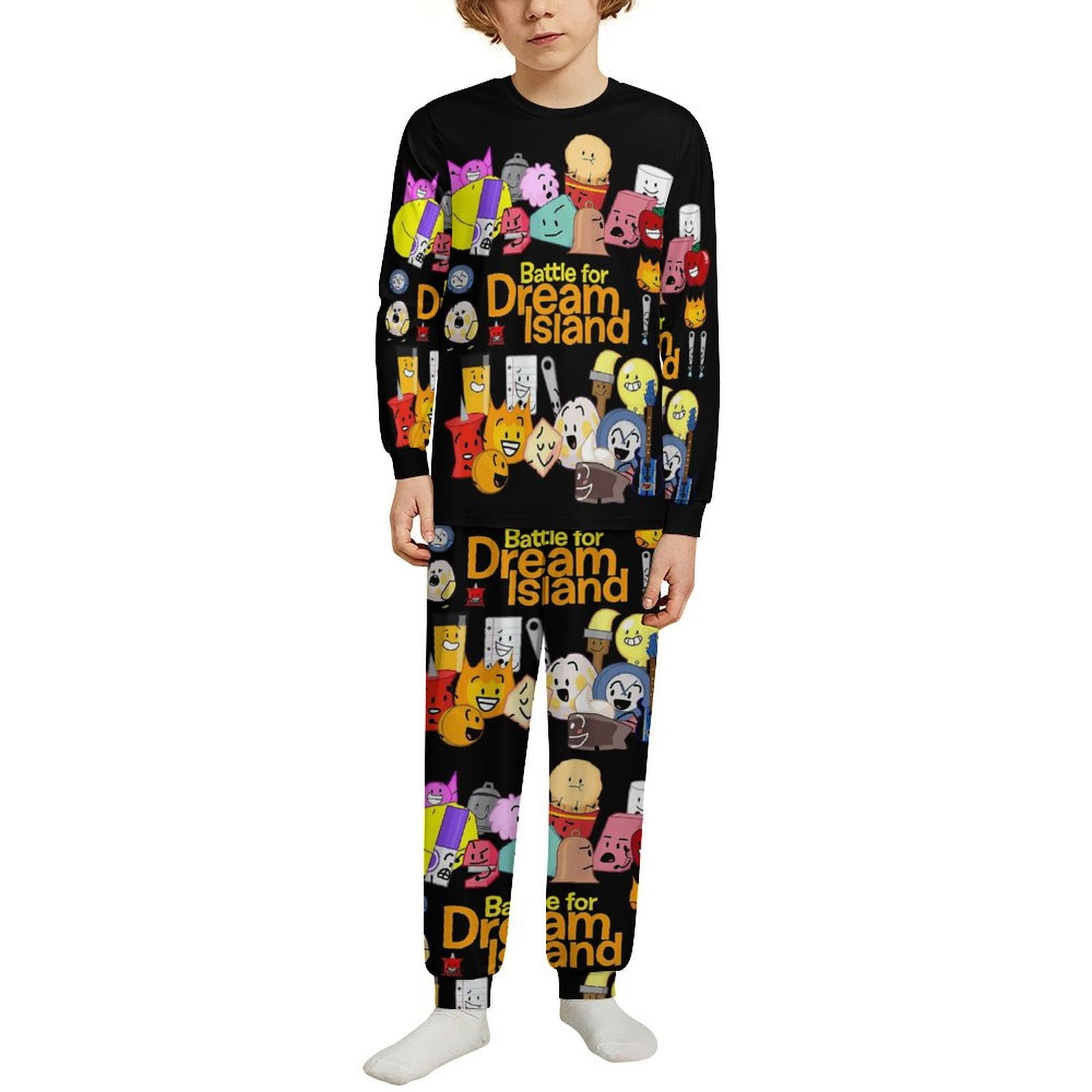 Battle for Dream Island BFDI Pajamas Set Long Sleeve & Pants Pjs Soft ...
