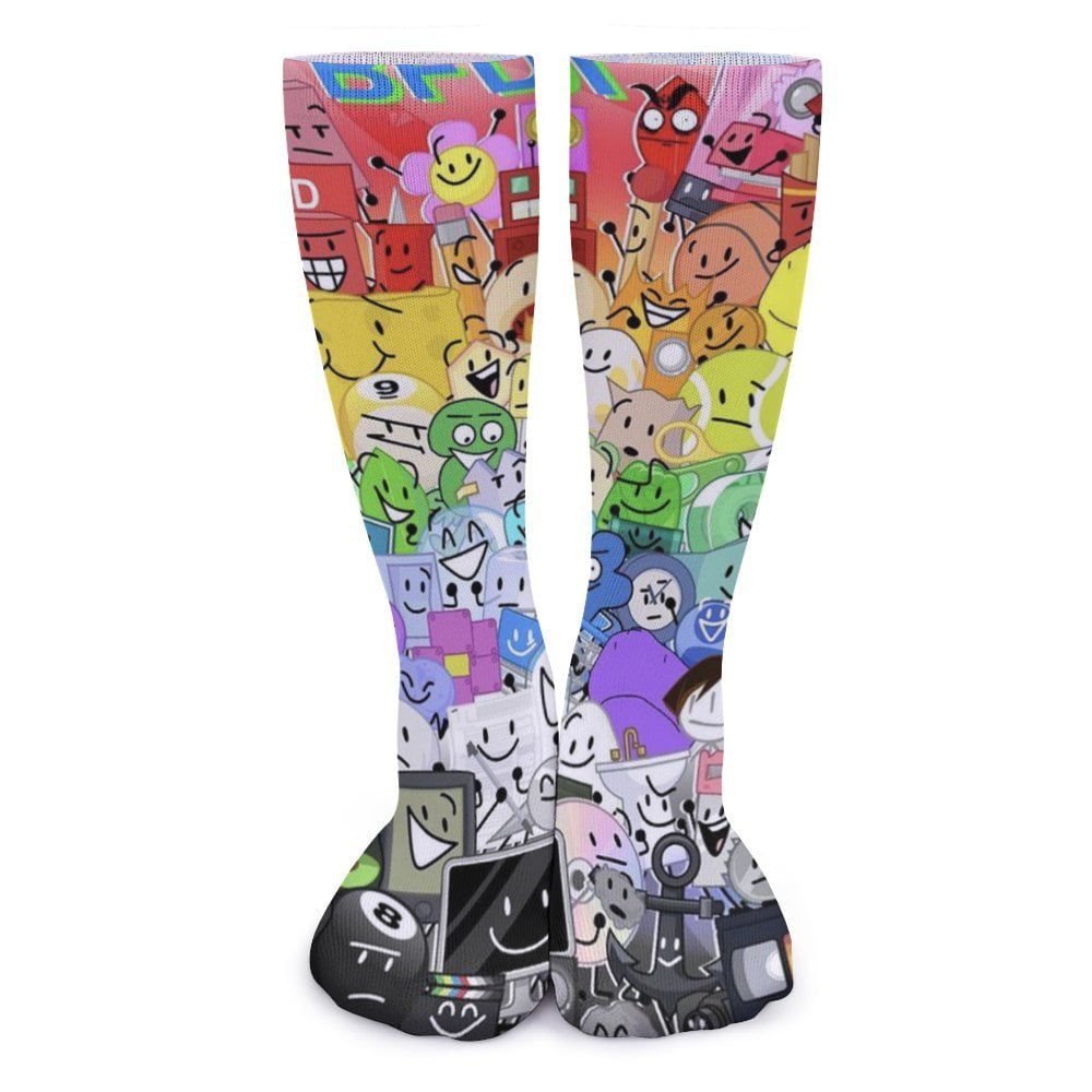 Battle for Dream Island BFDI Thick Stockings Breathable Printing Socks ...