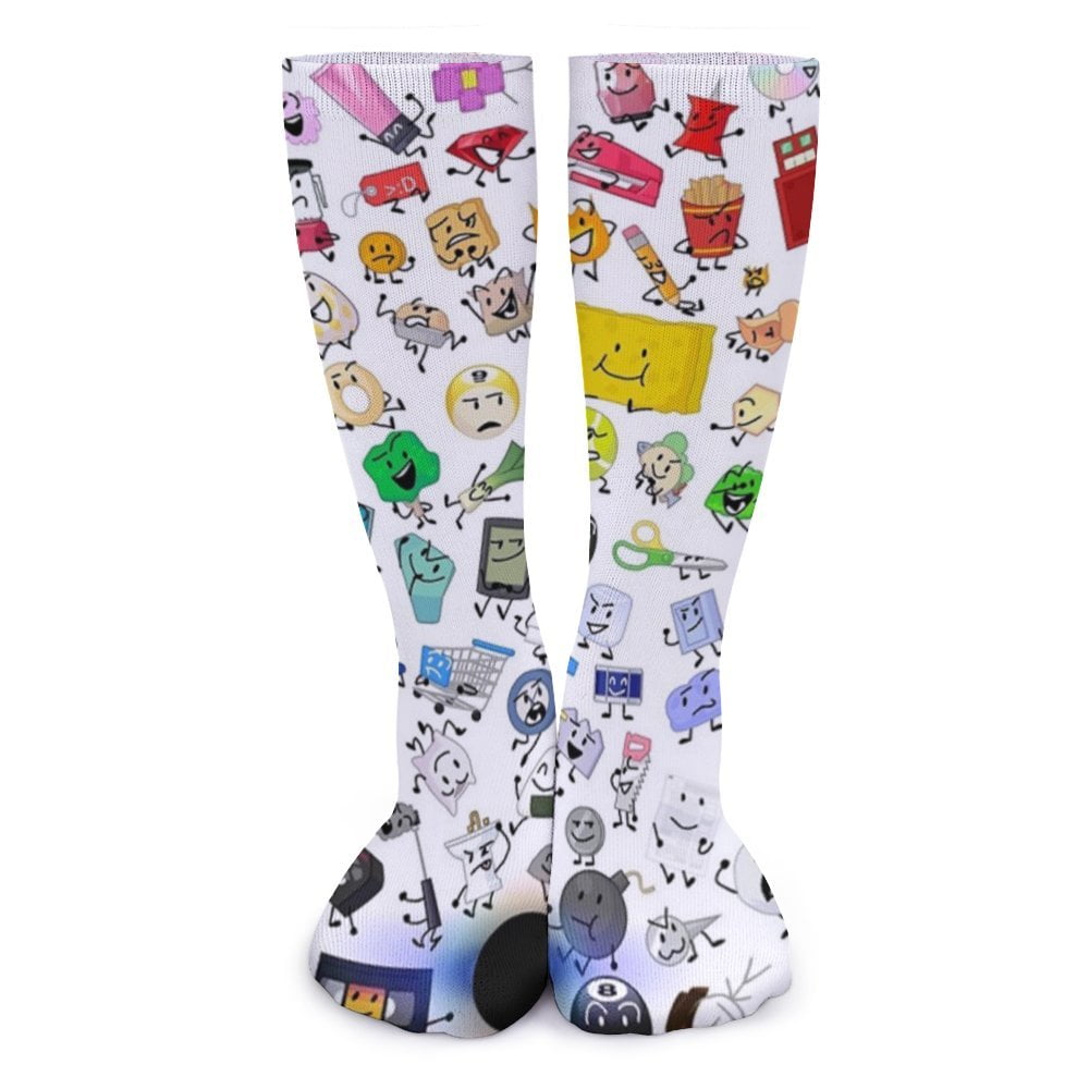 Battle for Dream Island BFDI Thick Stockings Breathable Printing Socks ...