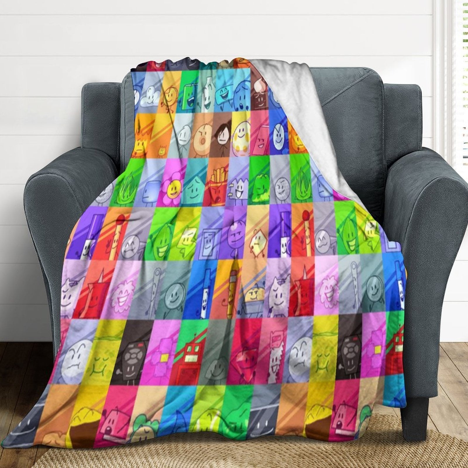 Battle for Dream Island BFDI Ultra-Soft Bed Blanket Anti-pilling ...