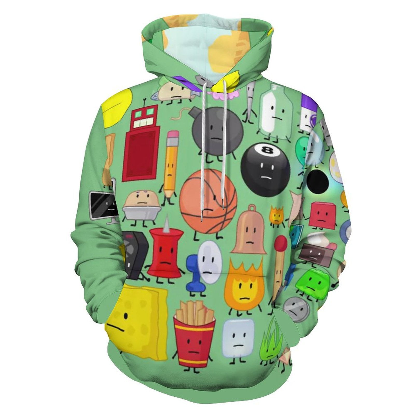 Battle for Dream Island BFDI Unisex Hoodie Pullover Hooded Active ...