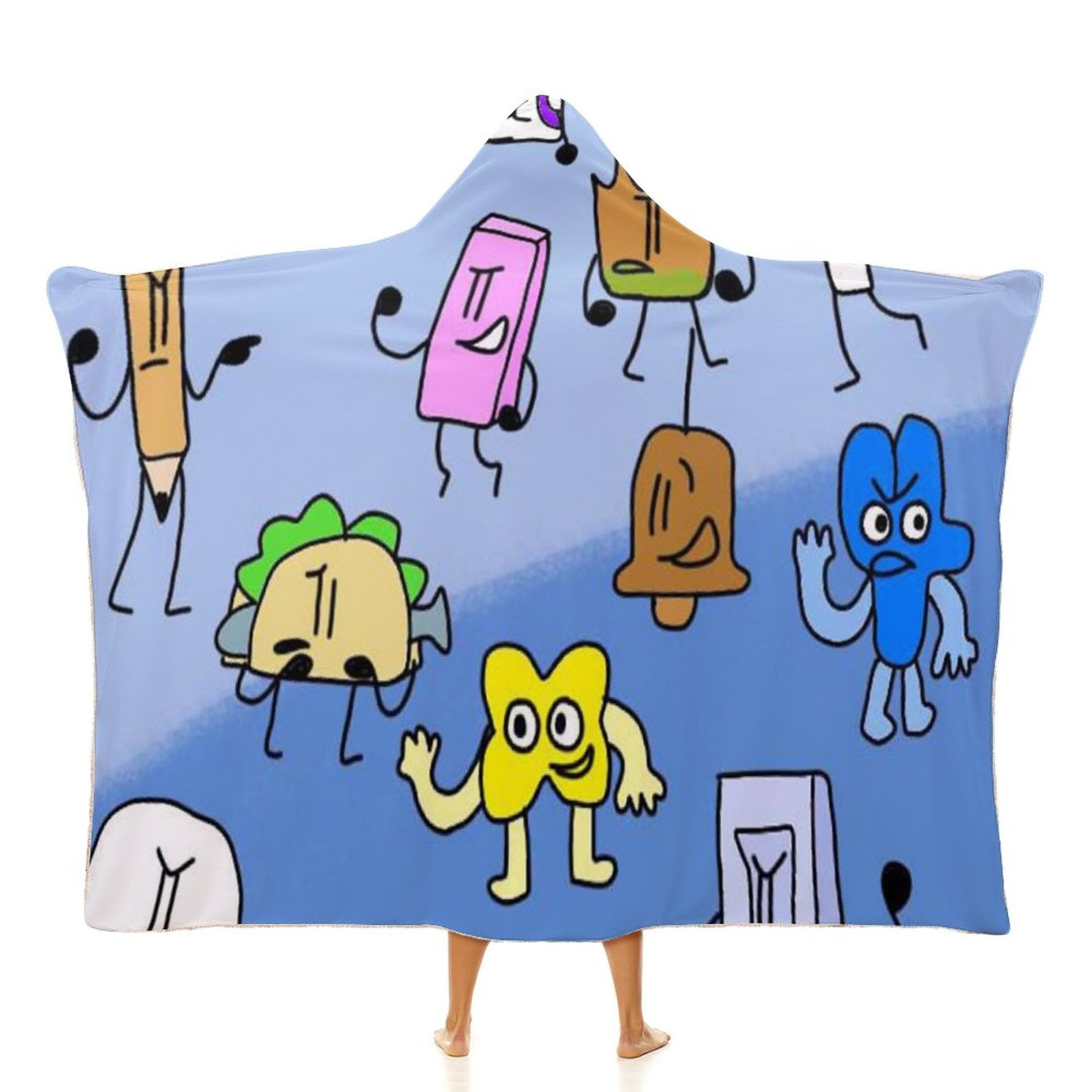 Battle for Dream Island BFDI Wearable Blanket Fuzzy Fluffy Blanket ...