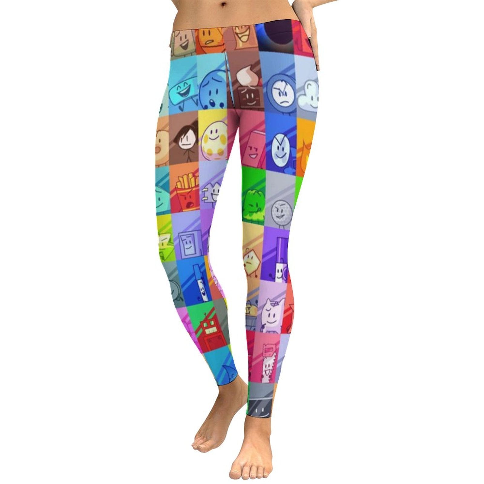 Battle for Dream Island BFDI Yoga Pants for Women High Waisted Joggers ...