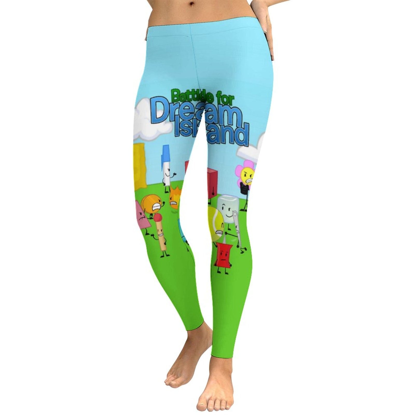 Battle for Dream Island BFDI Yoga Pants for Women High Waisted Joggers ...