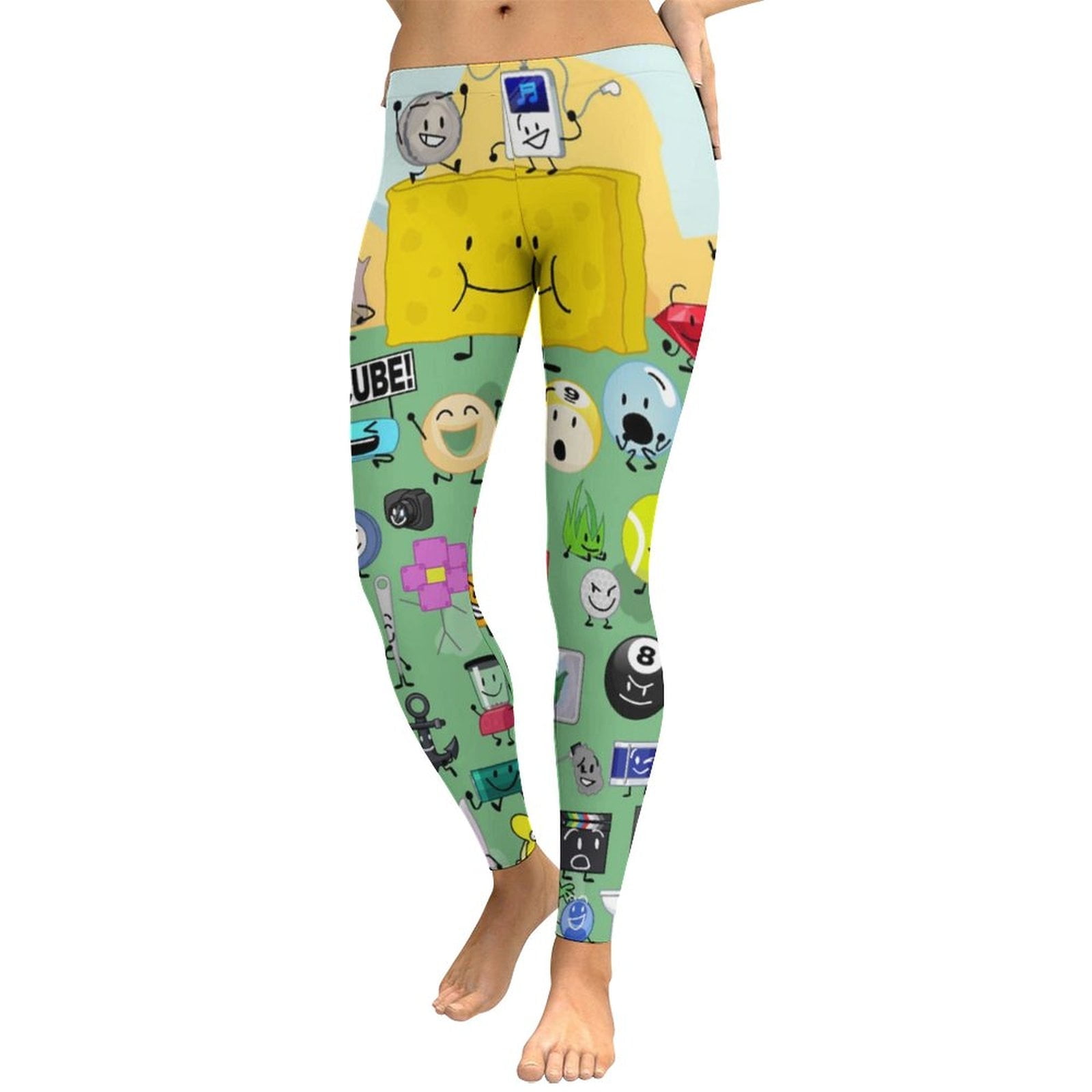 Battle for Dream Island BFDI Yoga Pants for Women High Waisted Joggers ...