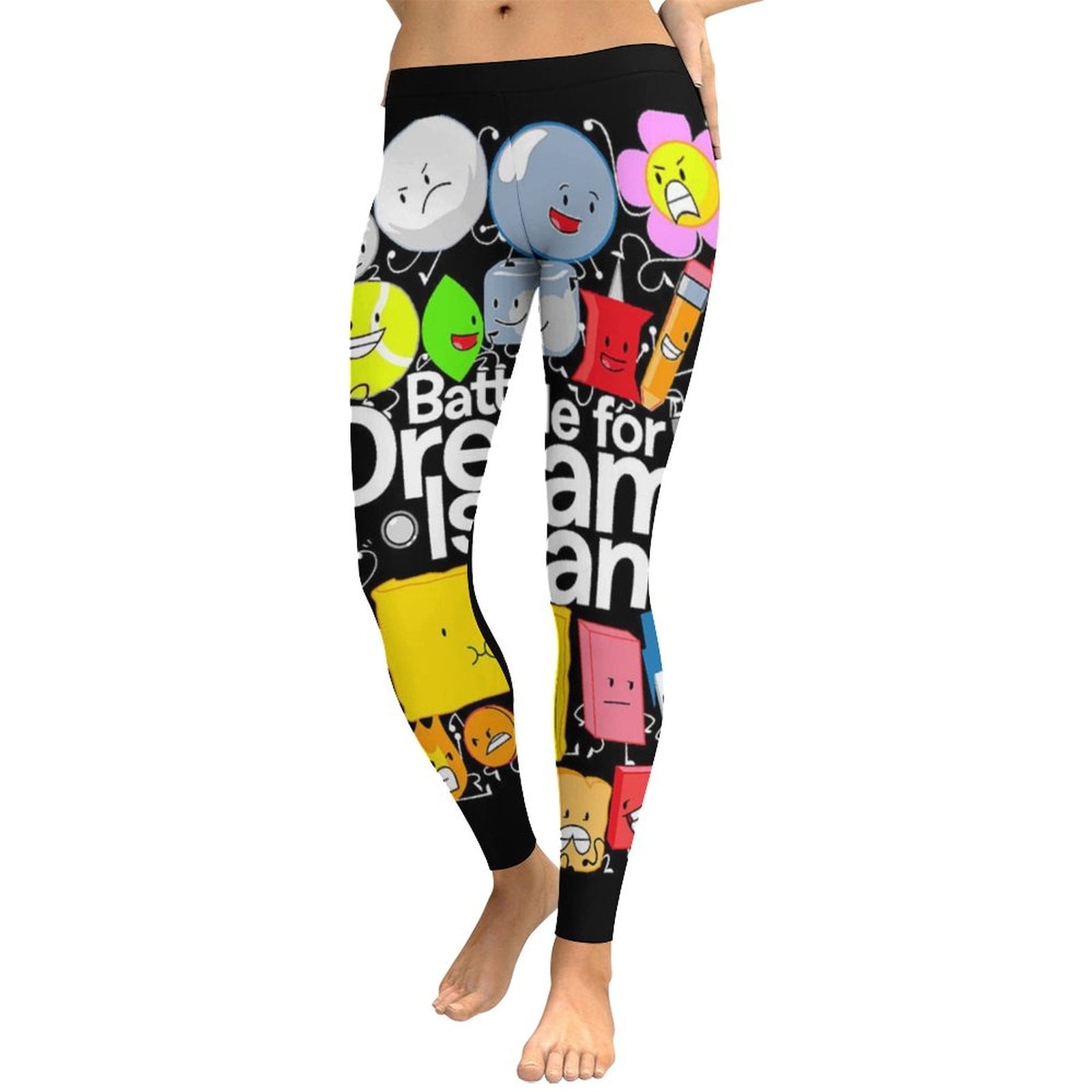 Battle for Dream Island BFDI Yoga Pants for Women High Waisted Joggers ...