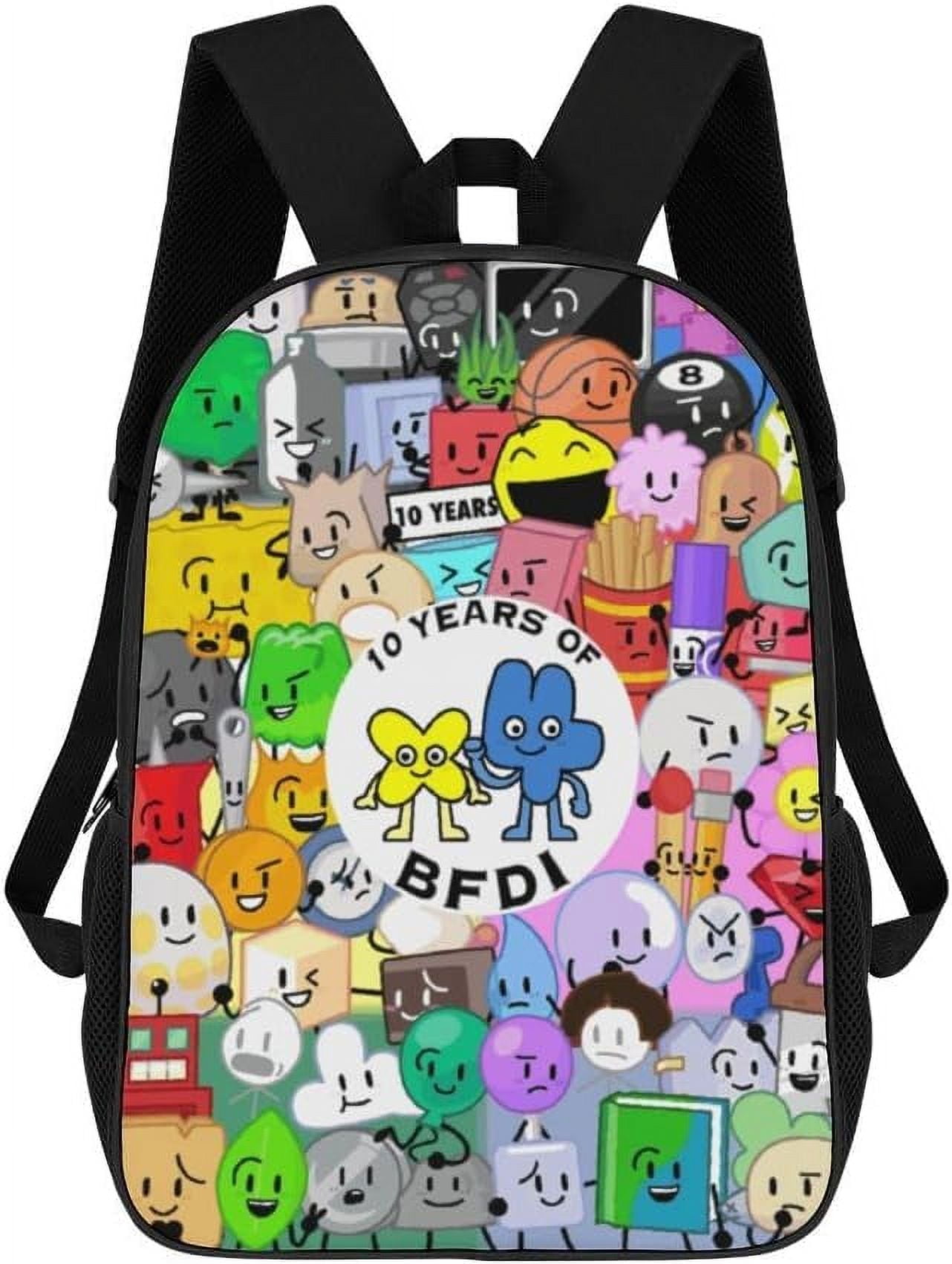 Battle for Dream Island Backpack BFDI Bookbag Outdoor Durable Backpack ...