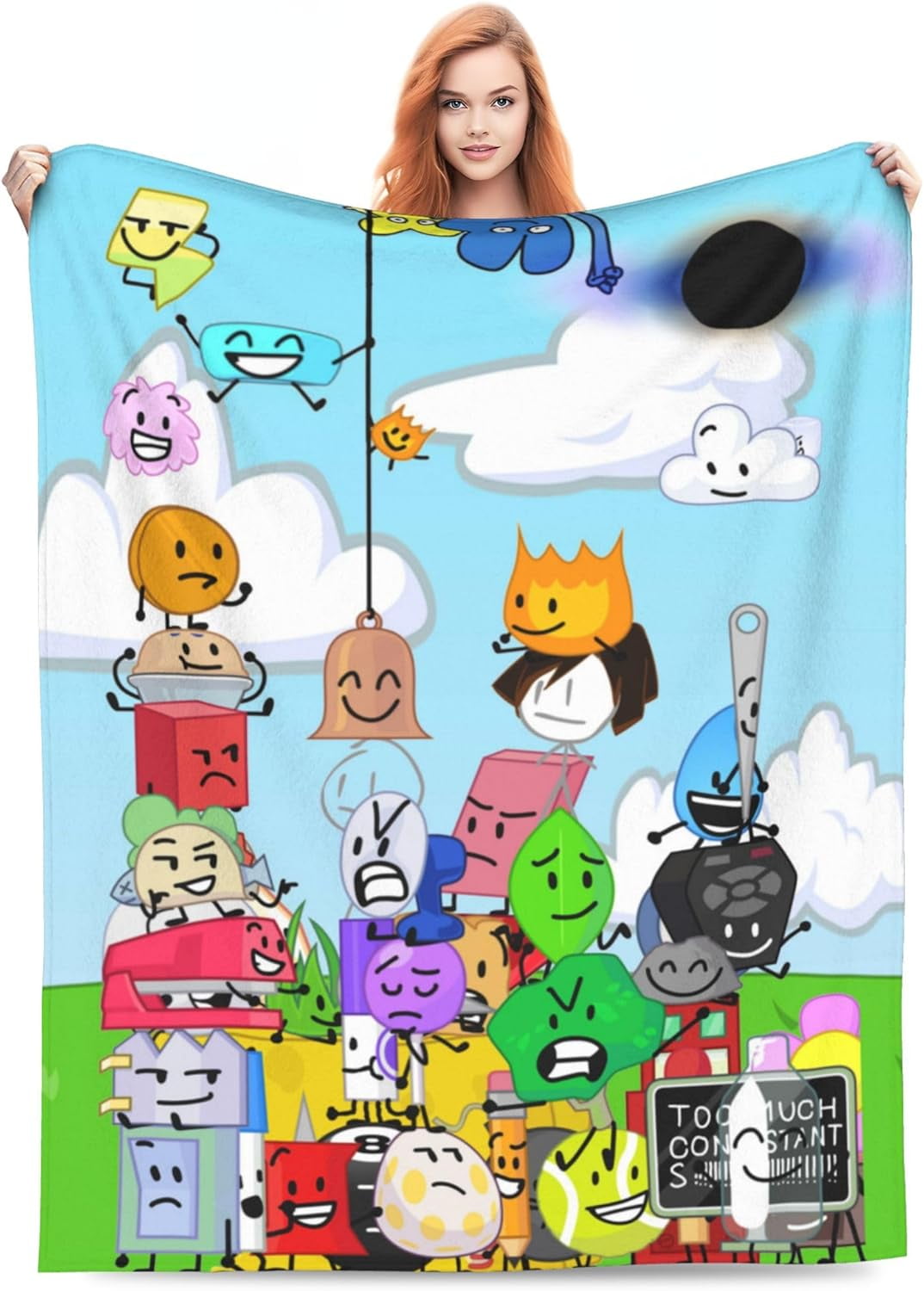 Battle for Dream Island Bfdi Bed Blankets Lightweight Flannel Throws ...