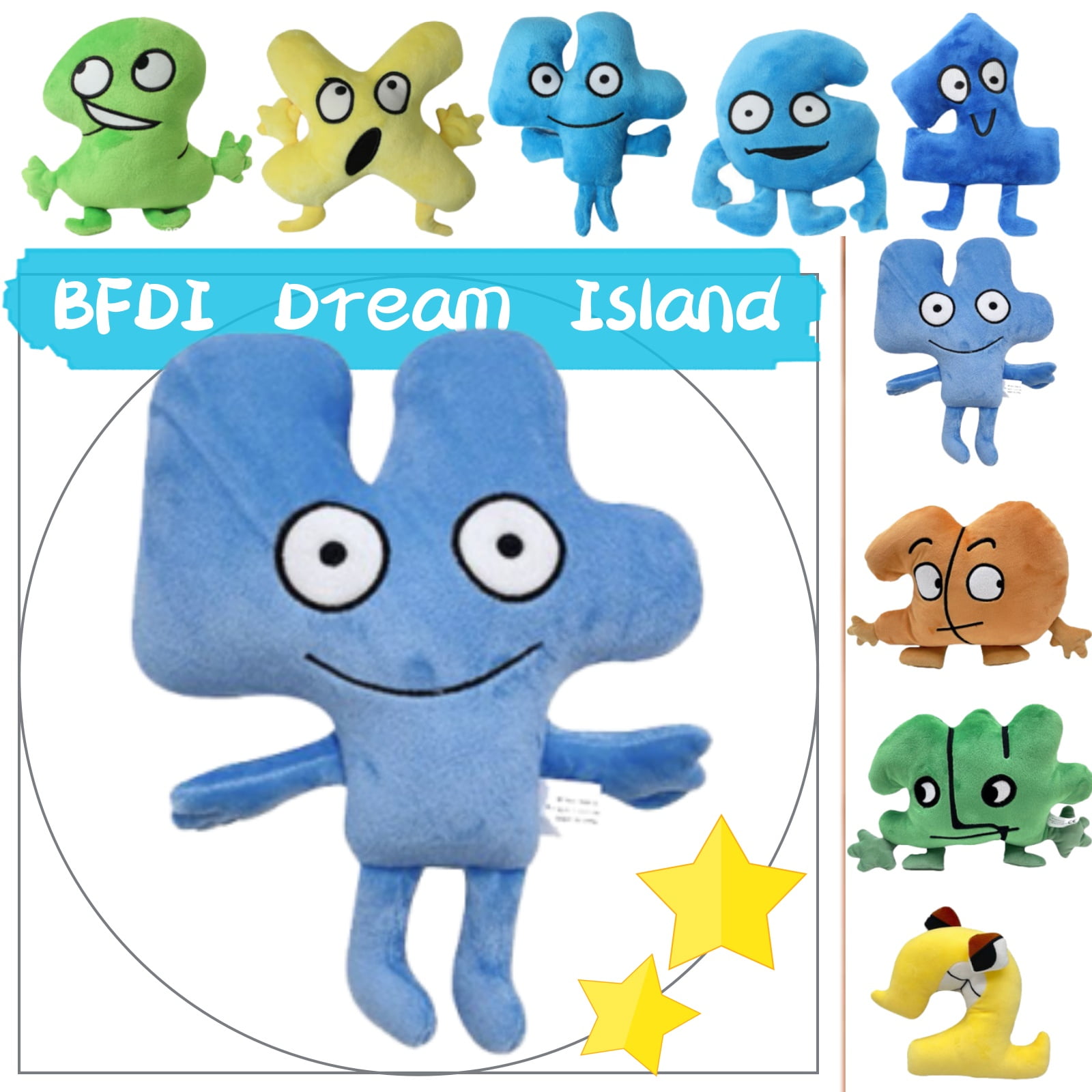Battle for Dream Island Plush Doll, Soft Adorable BFDI Plush - Walmart.com