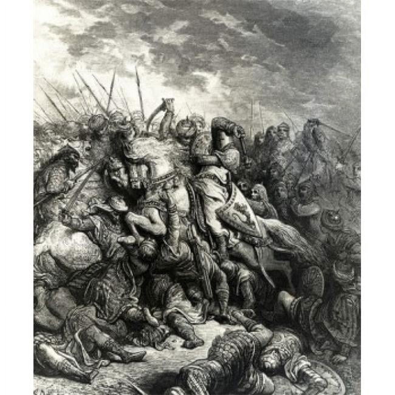 Battle of Acre 1191-Richard I & Saladin in Battle Gustave Dore 1832 ...