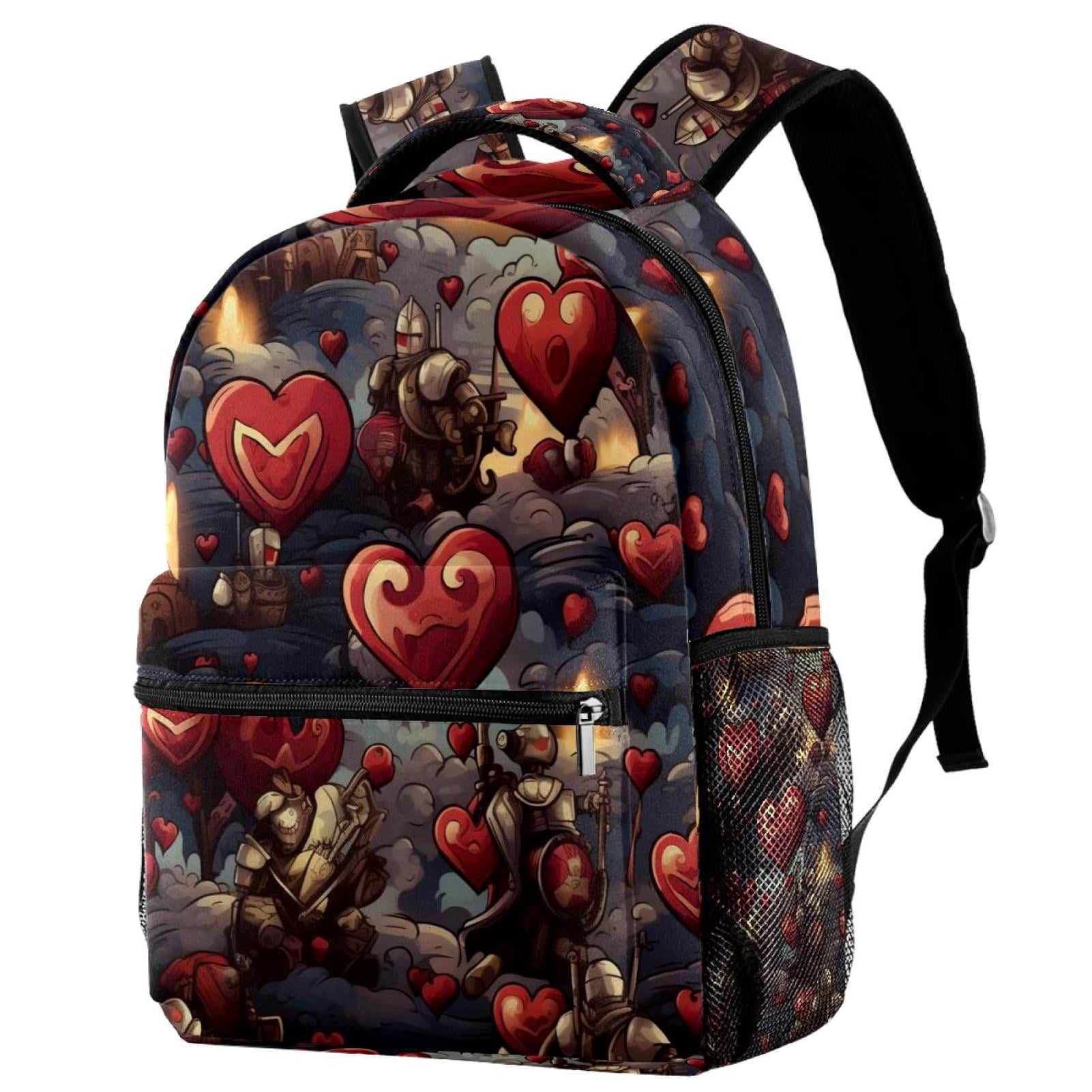 Battle of Hearts Comics Lightweight Backpacks Roomy Interior, Casual ...