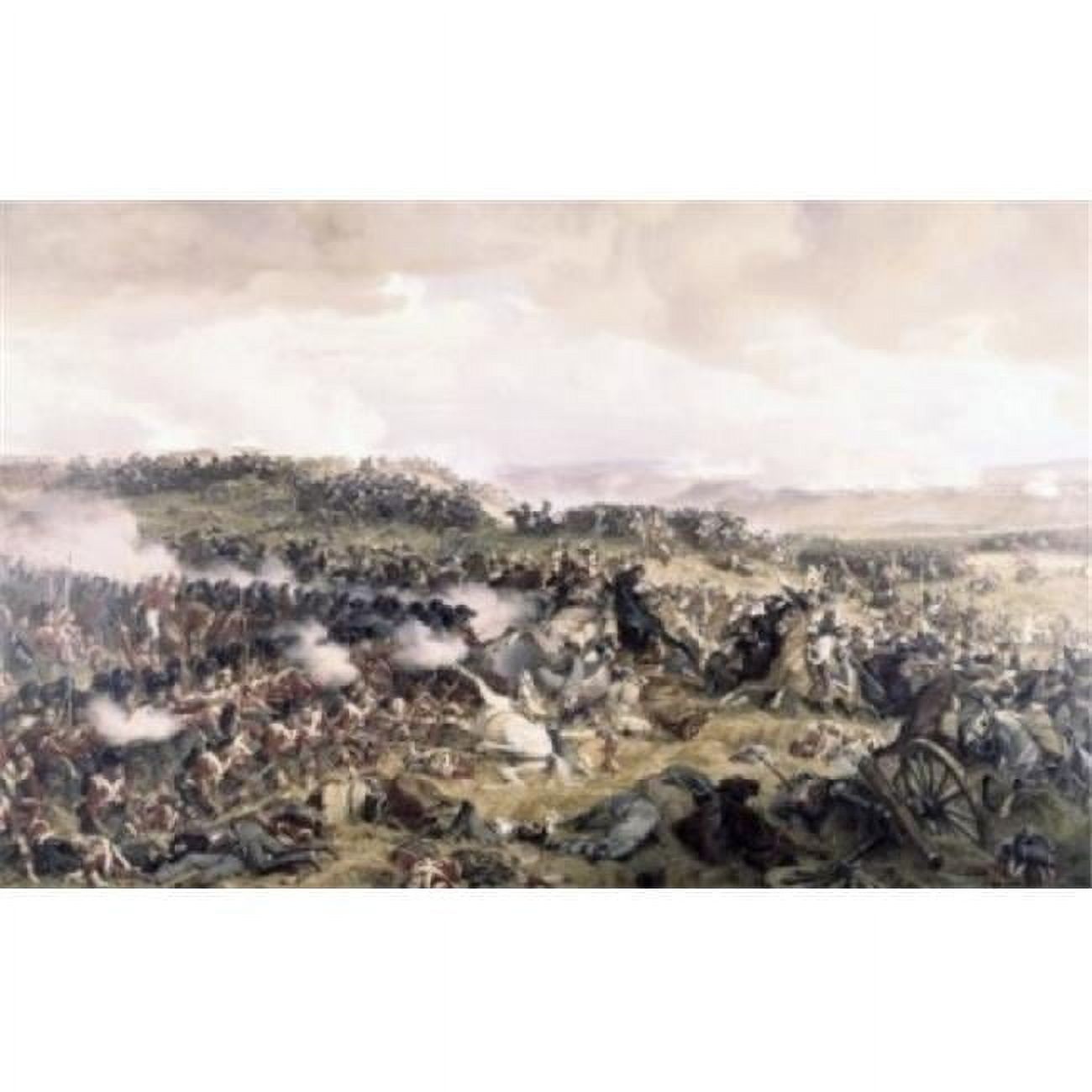 Battle of Waterloo 1874 Felix Henri E. Philippoteaux, 1815-1884 French ...