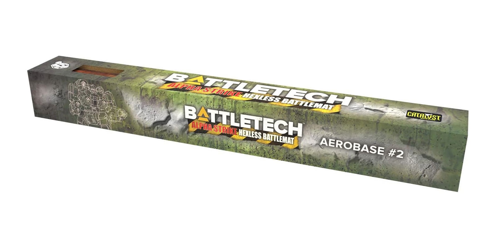 BattleTech Alpha Strike Hexless Battlemat: Aerobase #2 / Grassland ...