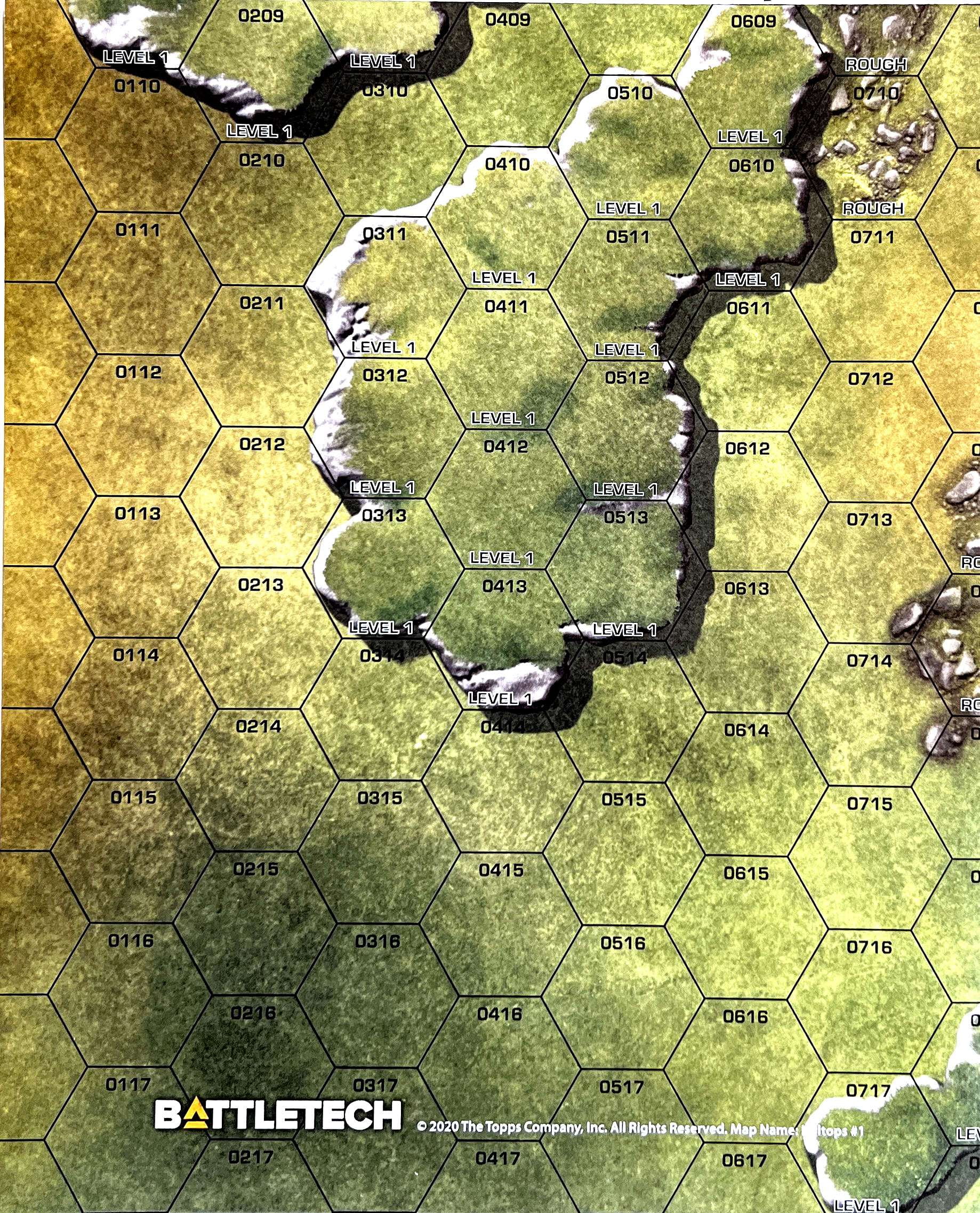 BattleTech Hilltops #1 / Barren Lands #1 Paper Full-Color Double-Sided ...