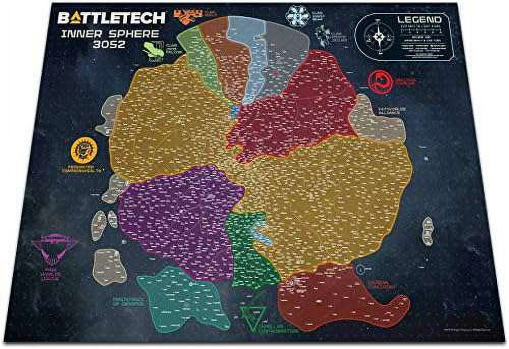 BattleTech Inner Sphere 3025 & 3052 Double-Sided Map (No Packaging ...