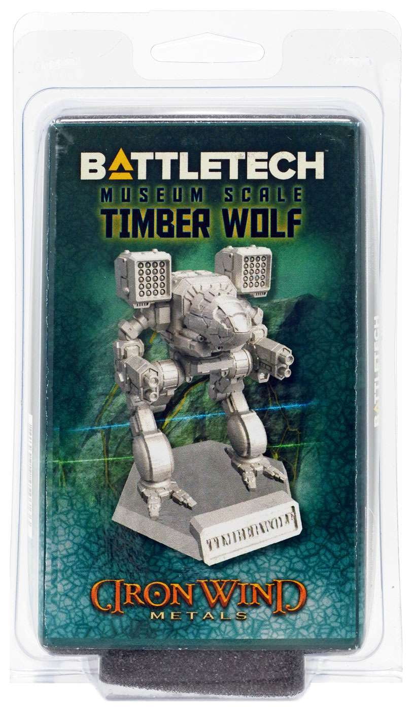 BattleTech Iron Wind Metals Museum Scale Timber Wolf Miniature ...