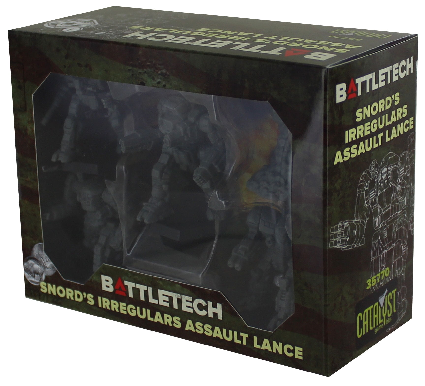 BattleTech Action Figure Toy - Snords Irregulars Assault Lance with ...