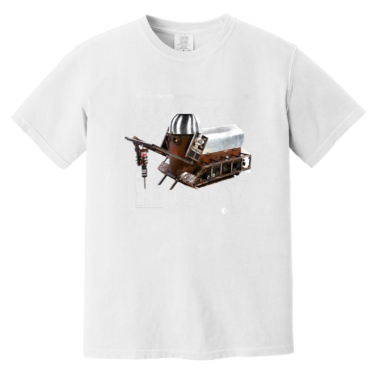 Battlebots Rusty Robot Tech Fan Tribute Graphic Style Comfort Color T-shirt, for men & women, up ...