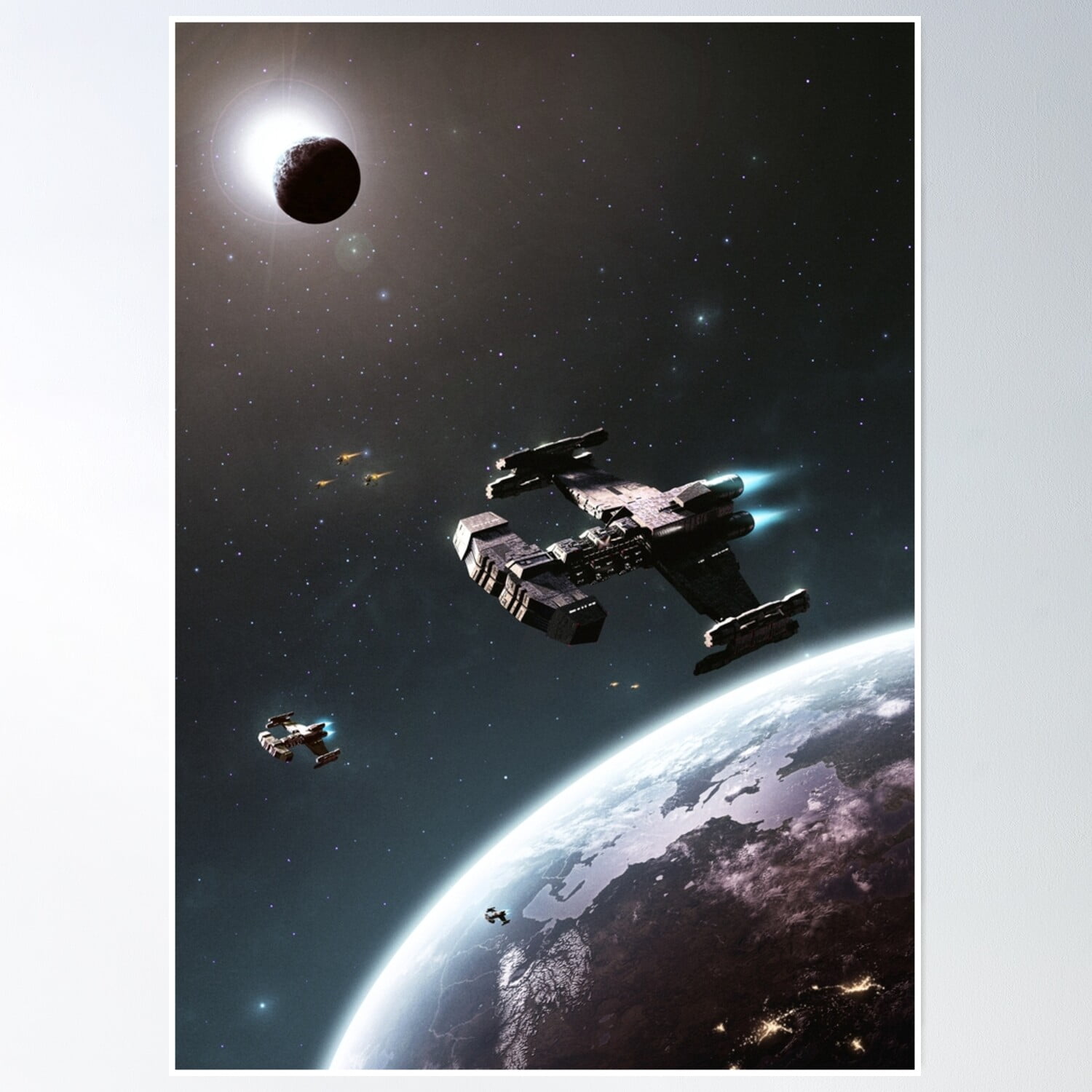 Battlecruiser Operational Poster Wall Art, Modern Wall Decor, 8x12 ...