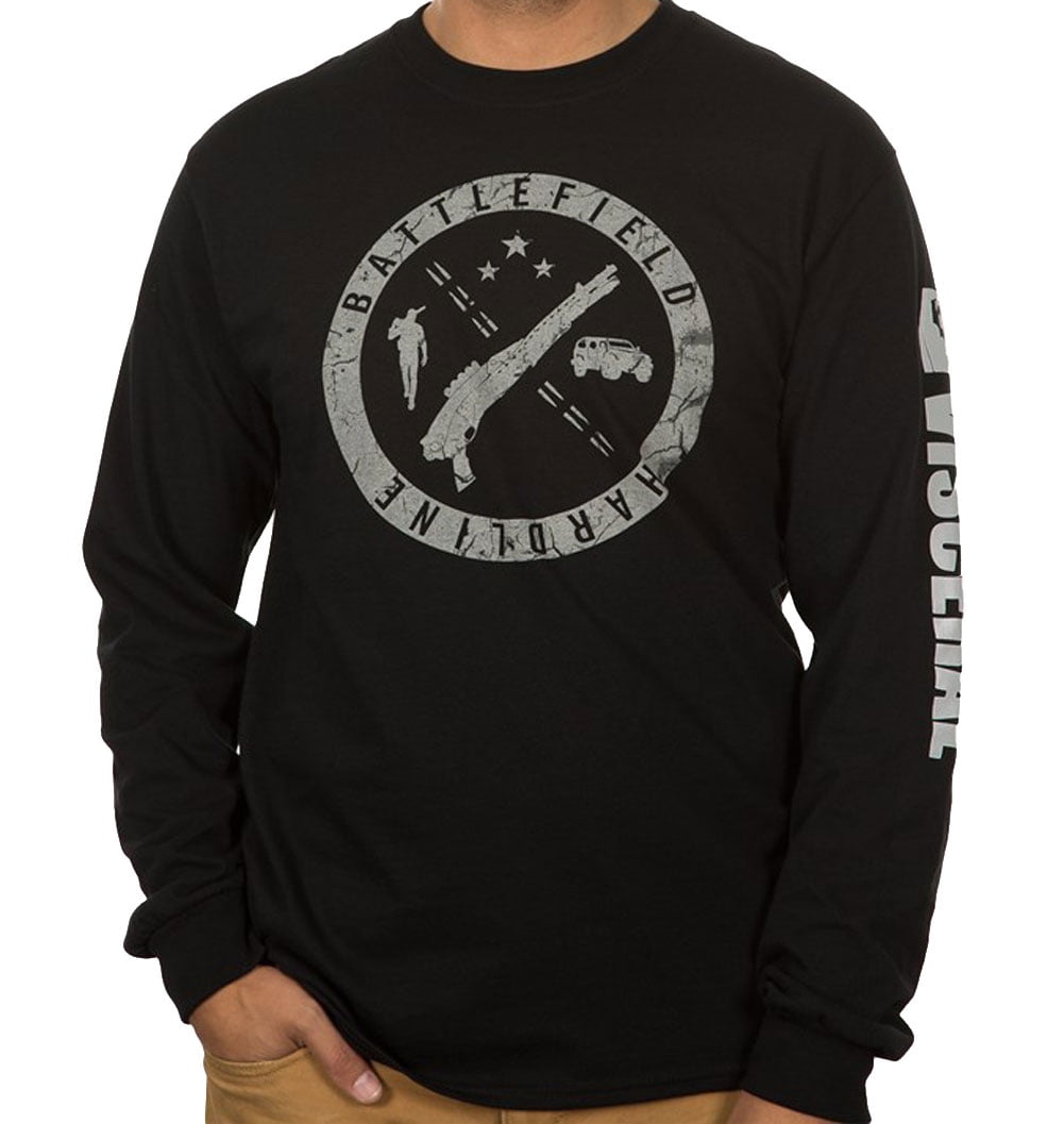 Battlefield Hardline Stamp Adult Long Sleeve T-Shirt - Walmart.com