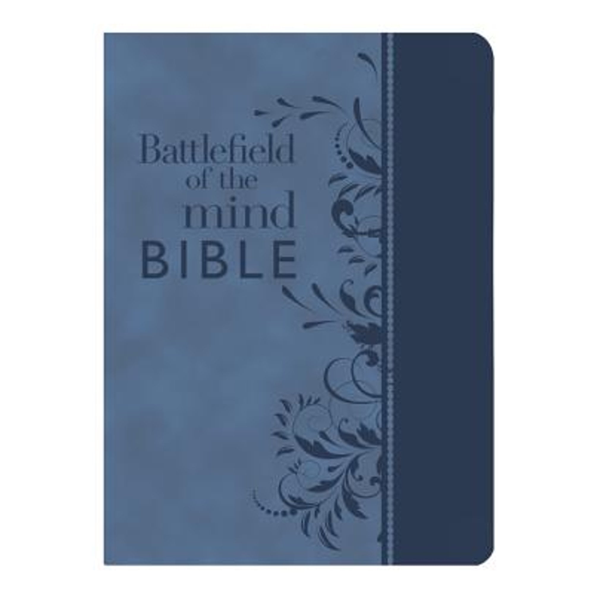 Pre-Owned Battlefield of the Mind Bible, Blue Leatherluxe(r): Renew Your Mind Through the Power ...