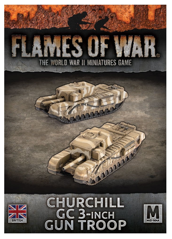 Flames of War: British Churchill GC 3-Inch Gun Troop (Mid-War) BBX67 ...