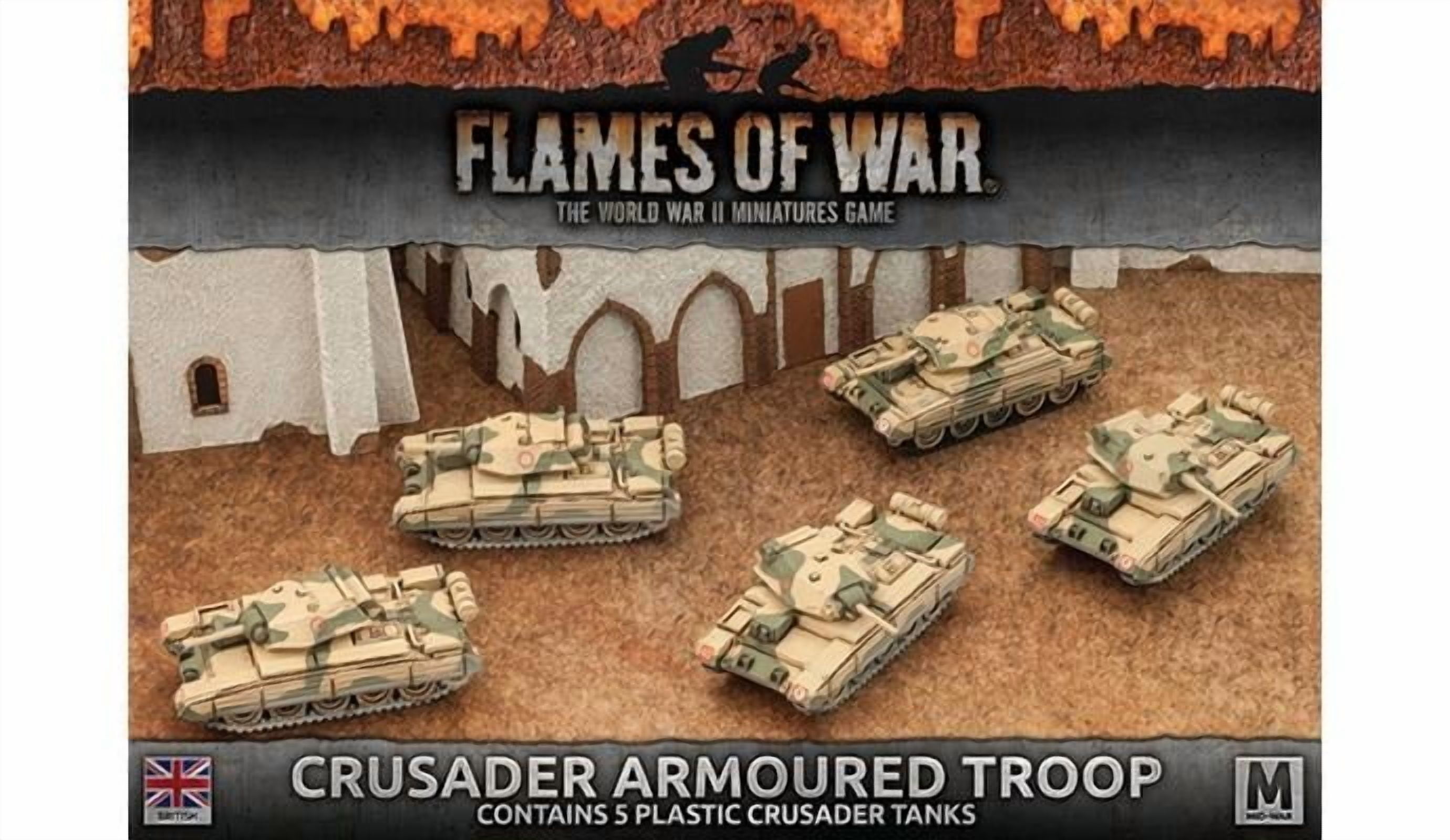Battlefront Miniatures Flames of War British Crusader Armoured Troop ...