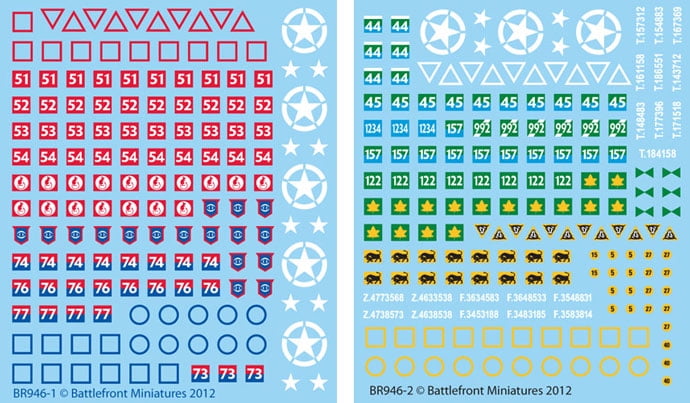 Battlefront Miniatures Flames of War Late War British Decals FOW BR946 ...
