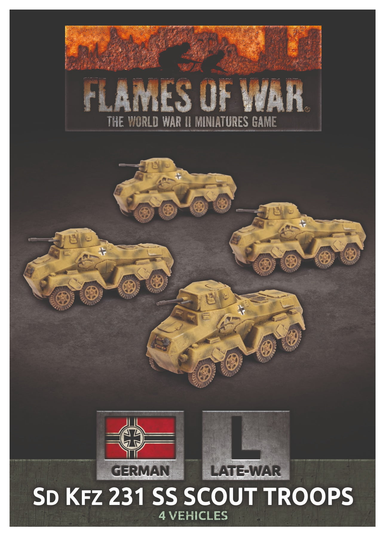 Flames of War: German Sd Kfz 231 SS Scout Troops (Late-War) - Walmart.com