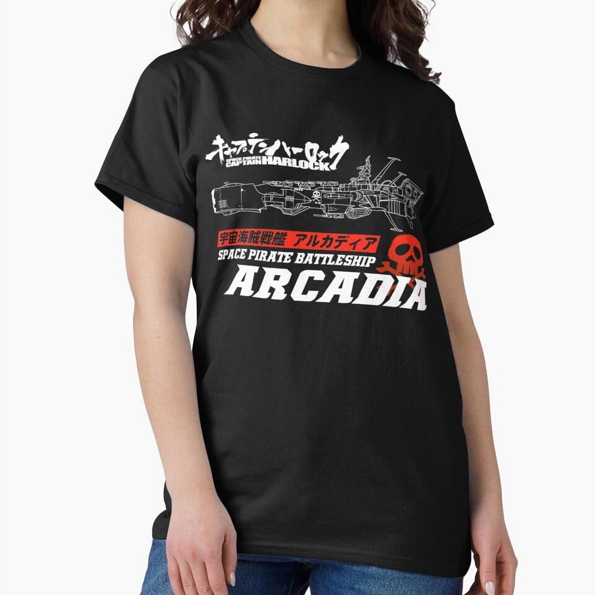 Battleship Arcadia Space Pirate Captain Harlock H43173 T-Shirt, for Men ...