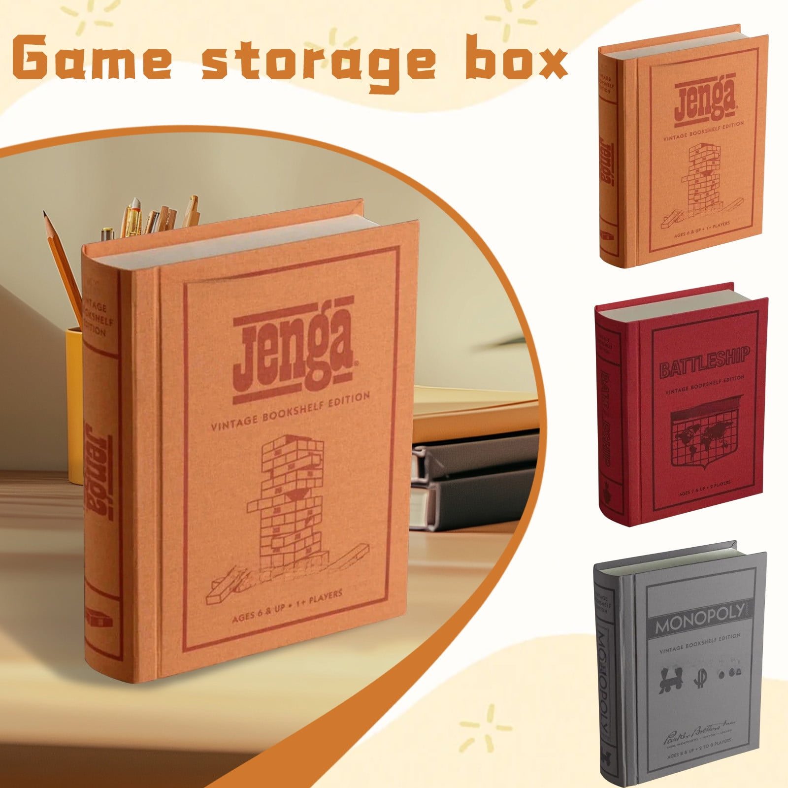 Battleship Book Fortress: Retro Game Shelf with Secret Storage for ...