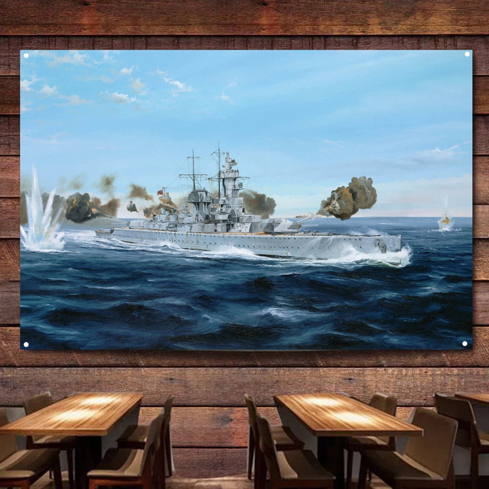 Battleship (Panzerschiffe) Admiral Graf Spee 1939 Wall Art Banners ...