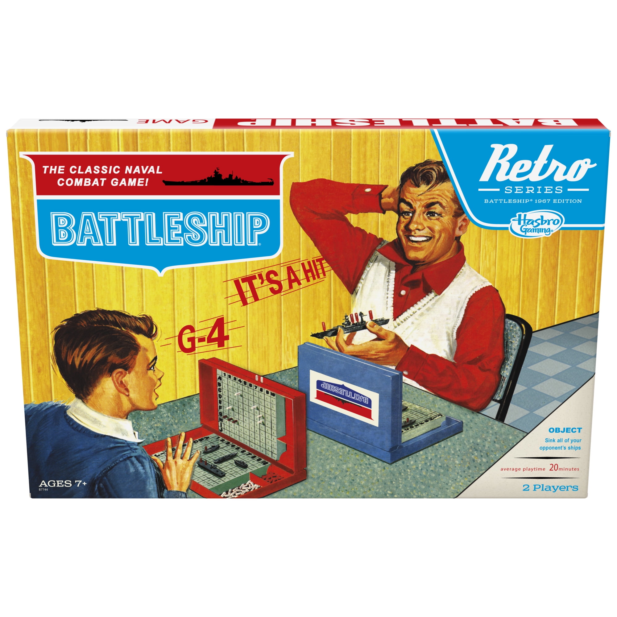 Battleship The Classic Retro Naval Combat Board Game for Kids and ...