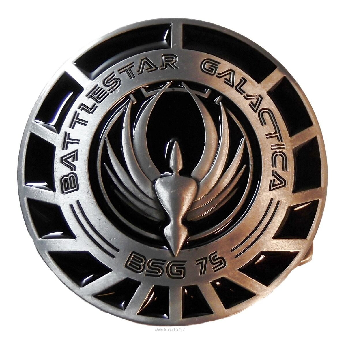 Battlestar Galactica BSG 75 Logo Metal/Enamel Belt Buckle - Walmart.com