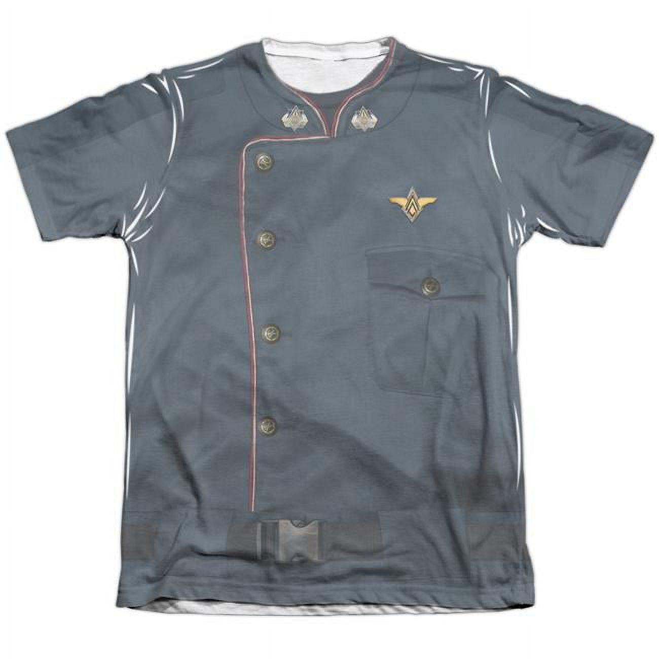 Battlestar Galactica Duty Blue Allover Print Officially Licensed Faded ...