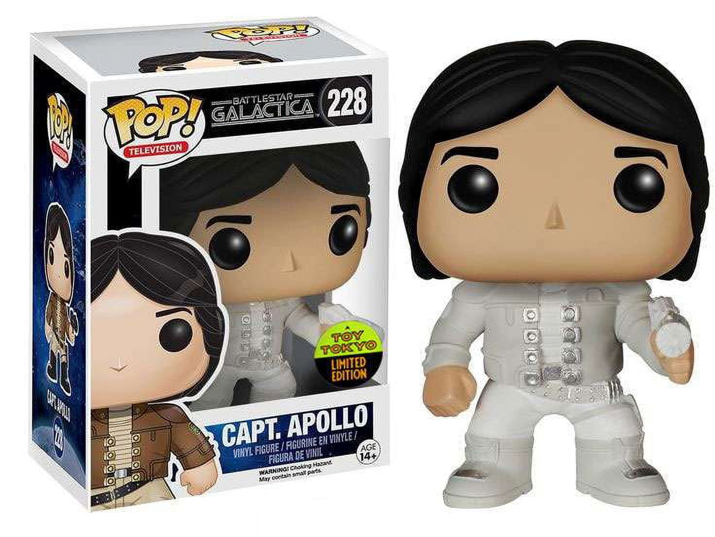 Battlestar Galactica Funko POP! TV Captain Apollo Vinyl Figure [White ...