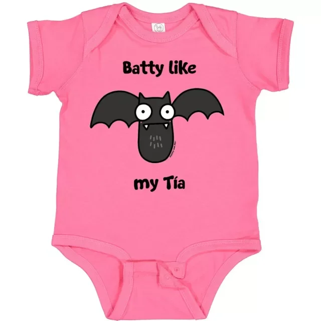 Batty Like My Tia Baby Bodysuit Bat Crazy Cute Kids Flossyandjim ...