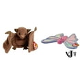 Ty Beanie Babies: Batty the Bat Stuffed Animal Plush Toy (Brown, Pink ...