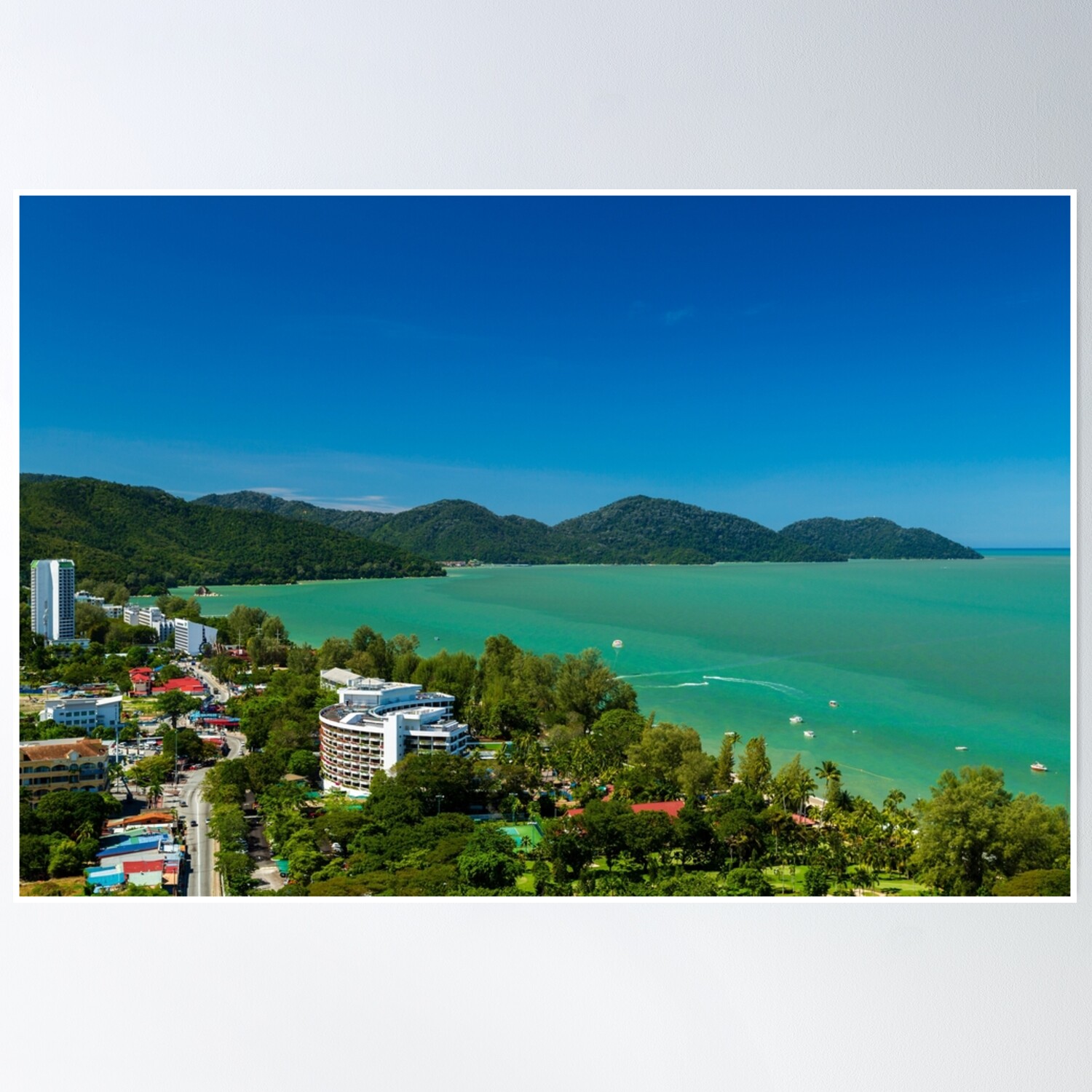 Batu Ferringhi Beach Penang Island Malaysia Poster Wall Art, Modern ...