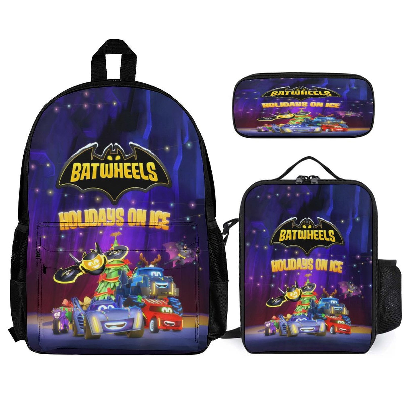 Batwheel Backpack Set Cartoon Bag Backpack with Lunch Box & Pencil Case ...