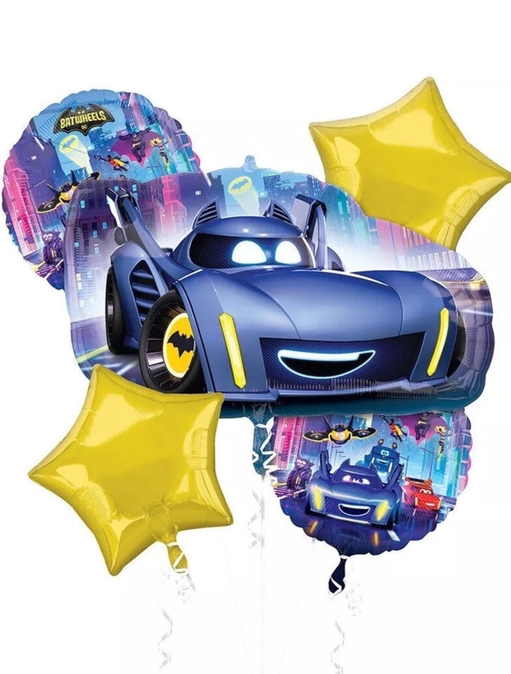 Batwheels 5 Piece Anagram Balloon Bouquet Birthday Party Decorations ...