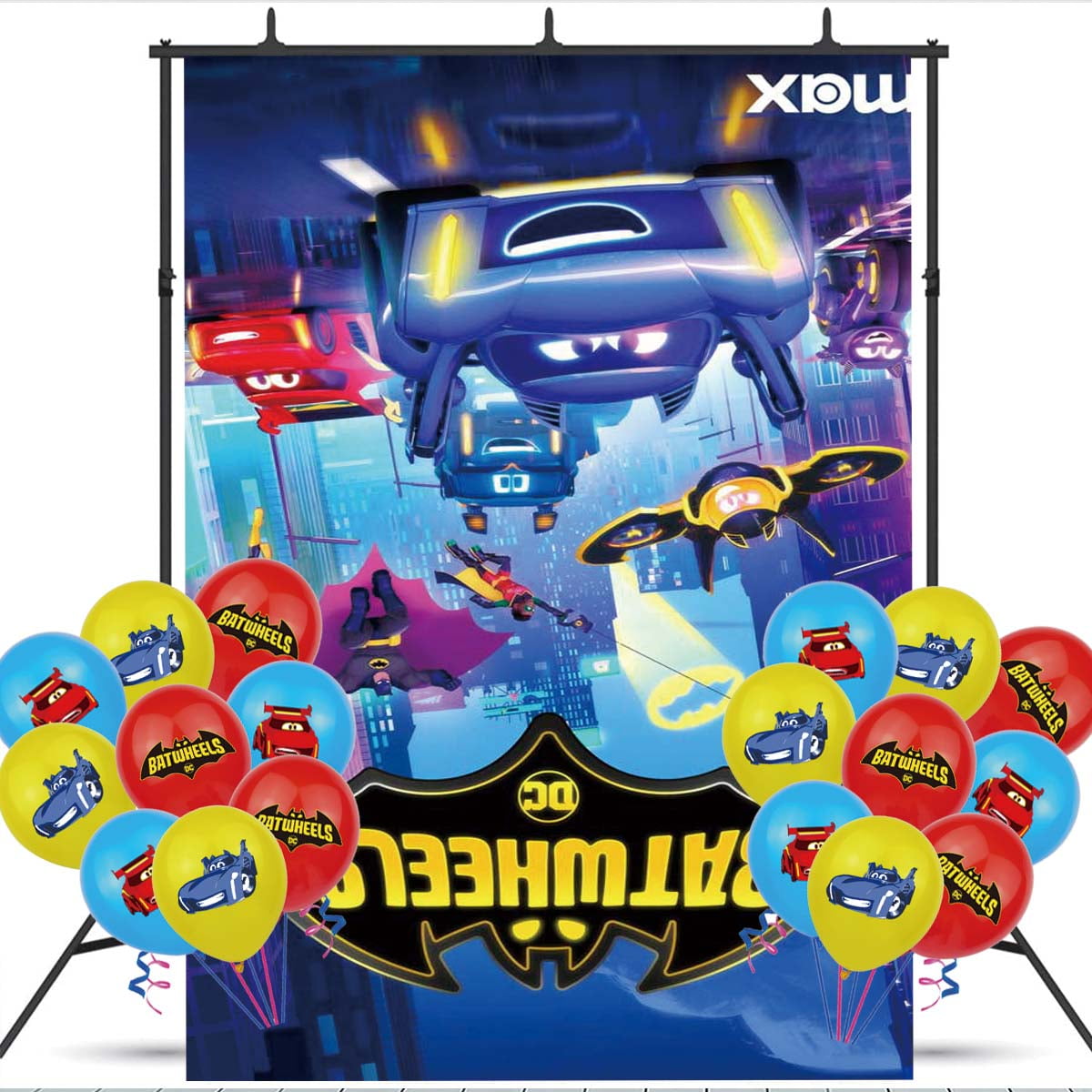 Batwheels Backdrop Balloons Banner Party Decorations Taspestry Wall ...