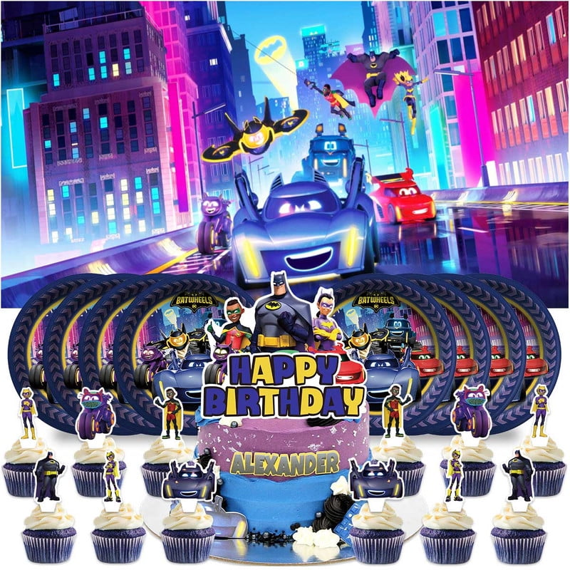 Batwheels Plates Birthday Decor Banner Decorations Background Backdrop ...