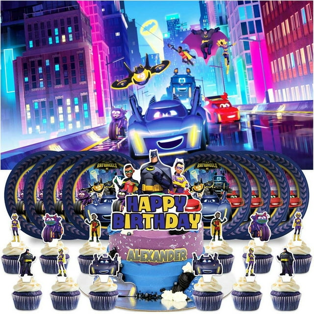 Batwheels Plates Birthday Decor Banner Decorations Background Backdrop ...