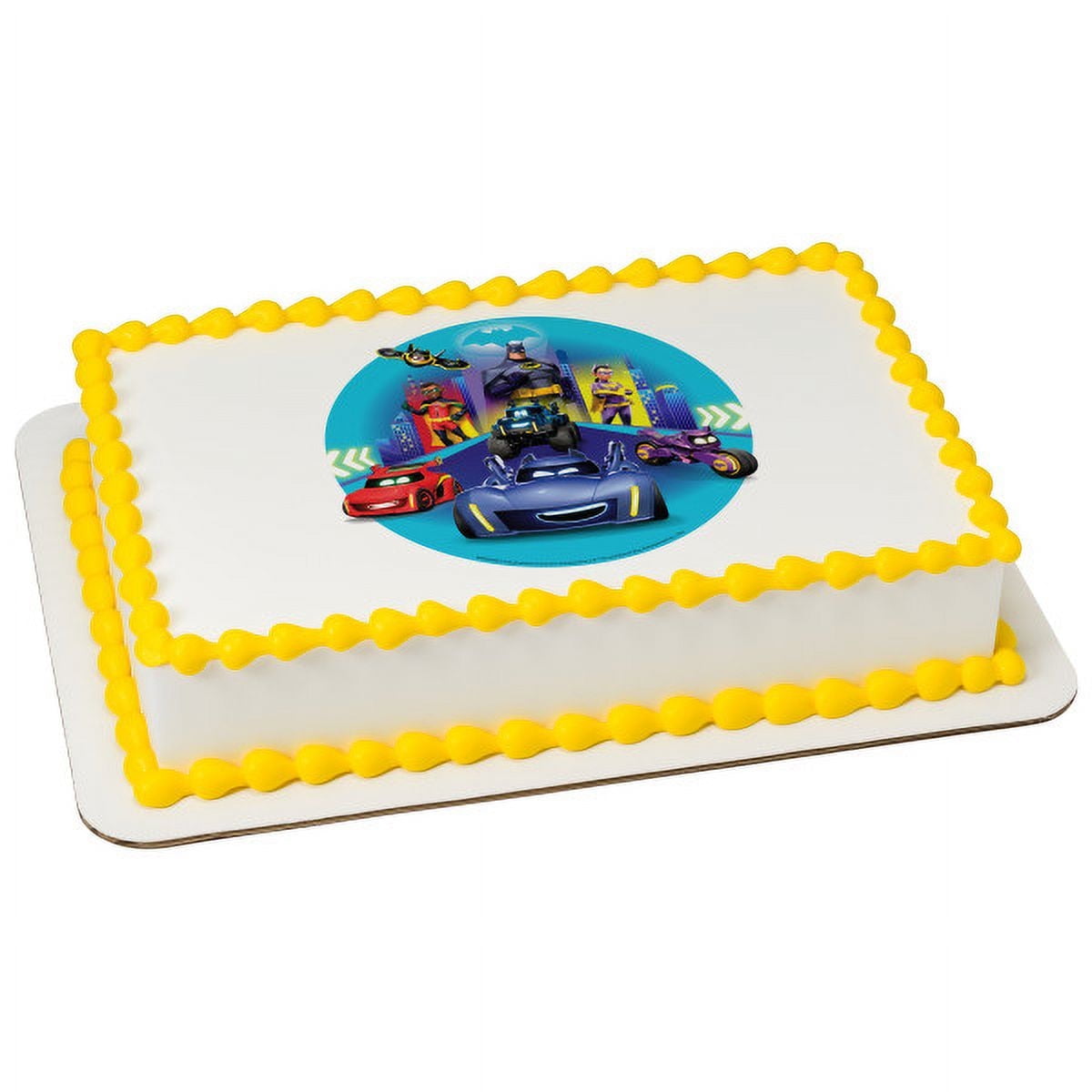 Batwheels Turbocharged Action Birthday Edible Image Cake Topper For ...