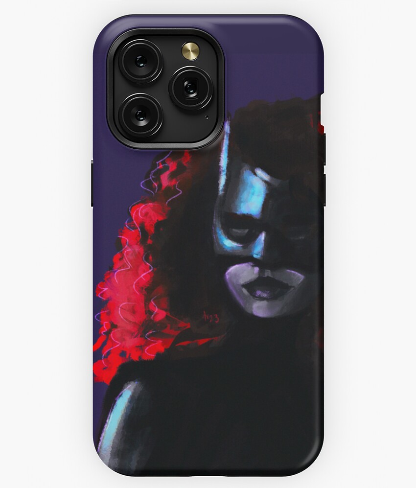 Batwoman Red Superhero Comic Art G657 Phone Case for iPhone17 16 15 14 ...